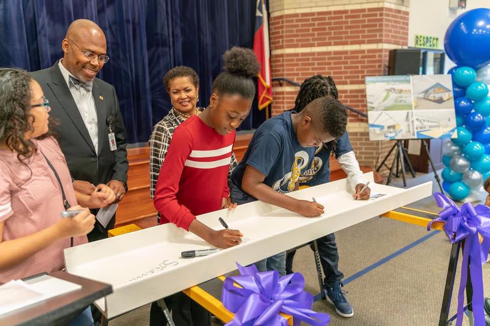 Spring Community Celebrates New School