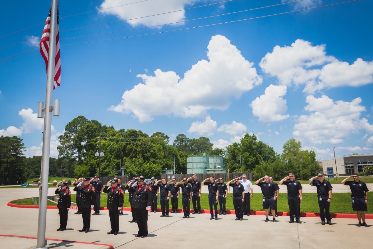 Fire Department Honor Guard Honors Fallen Soldiers